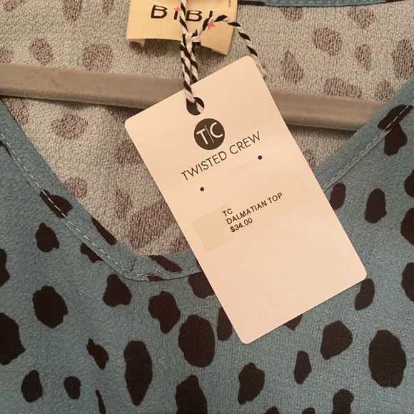 BiBi | Tops | Brand New Boutique Bibi Top Dalmatian Print | Poshmark